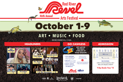 Red River Revel Arts Festival Returns October 1-9 | Shreveport-Bossier ...
