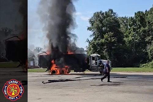 Mechanical issue causes Caddo Public Works truck fire | Shreveport ...