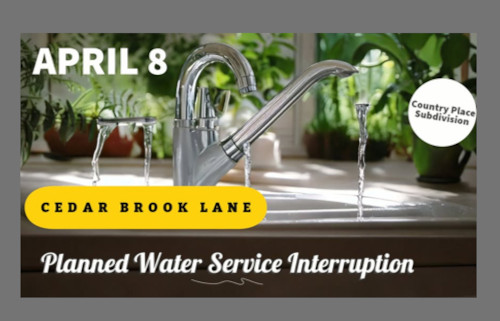 Planned water service interruption in Country Place | Shreveport ...