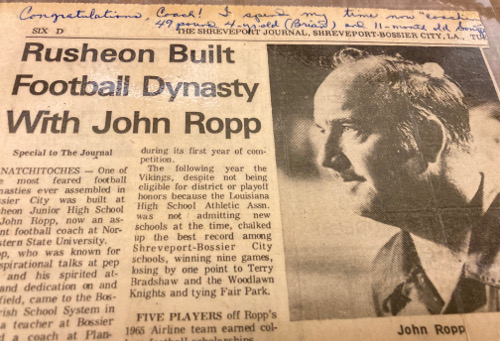 Ropp remembered for impact at Rusheon, Airline, Northwestern and in ...